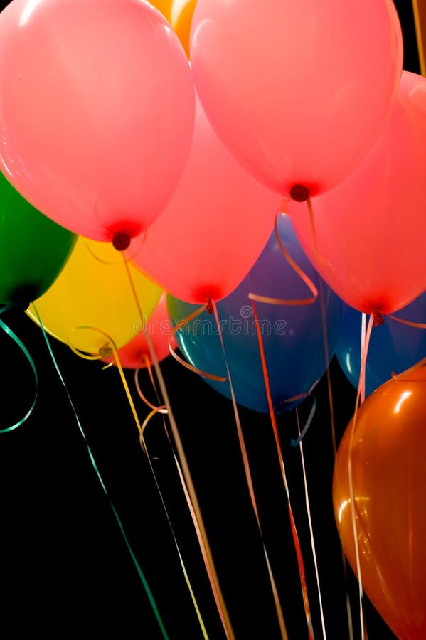 Balloons in the air stock photo. Image of inflated, happy - 398112