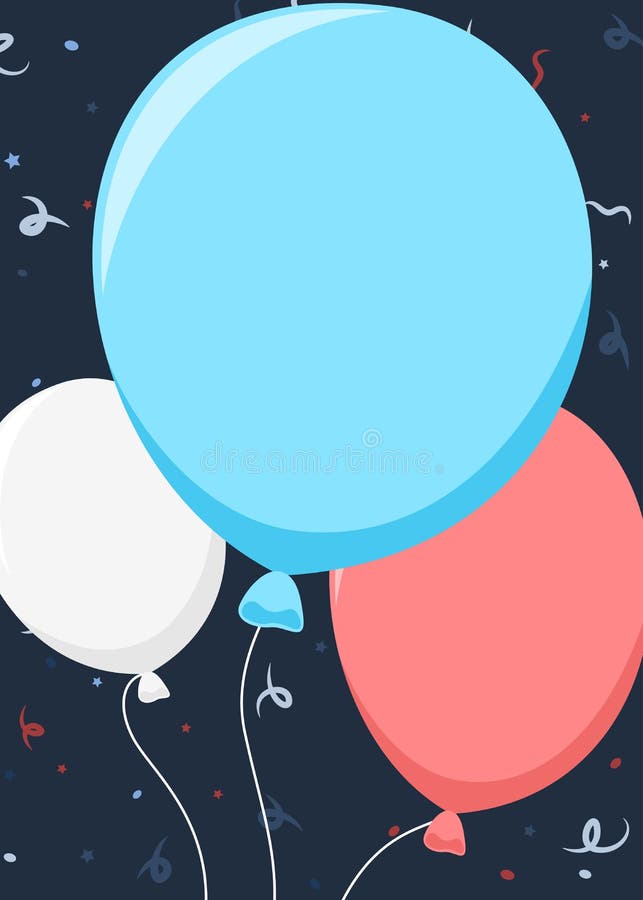 Balloons banner design stock vector. Illustration of card - 100891110
