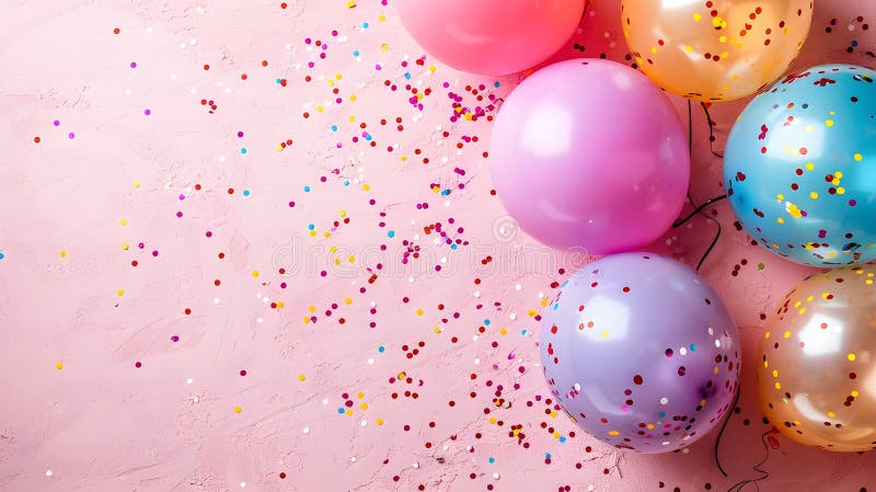 Balloons and Bliss: a Positive and Colorful Party Experience Stock ...