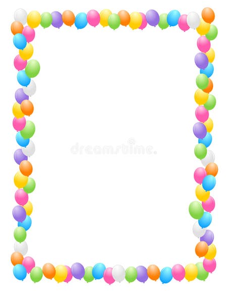 Balloons Border Stock Illustrations – 15,092 Balloons Border Stock ...