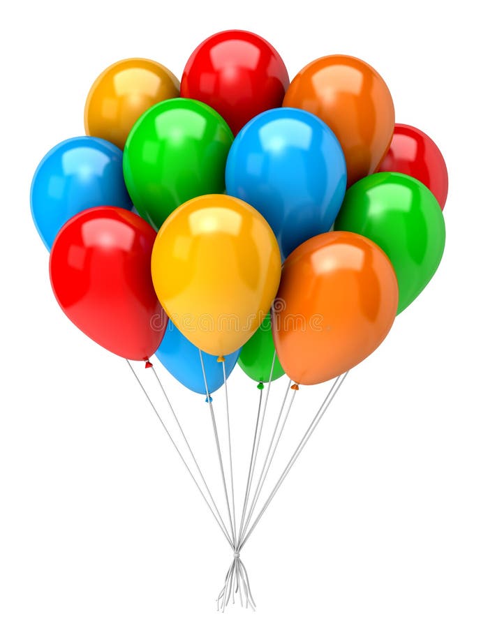 Balloons Bunch stock illustration. Illustration of isolated - 53545914
