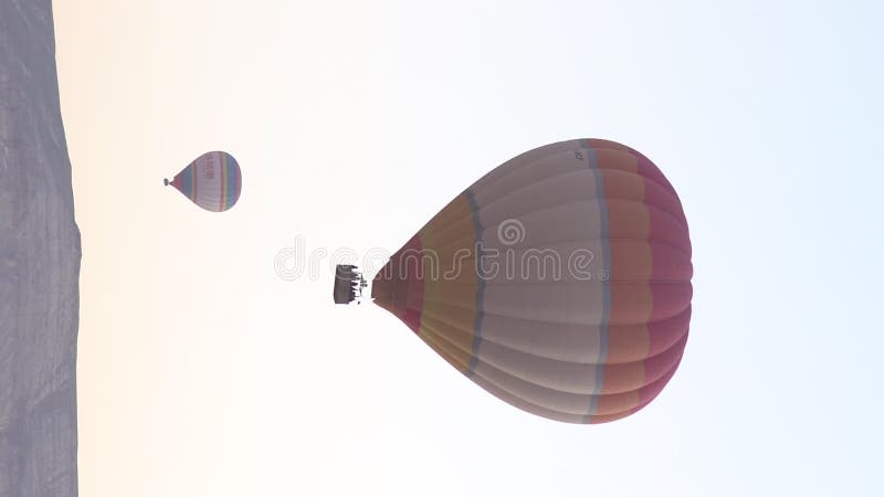 Balloons in Cappadocia Vertical Video Stock Video - Video of holiday ...