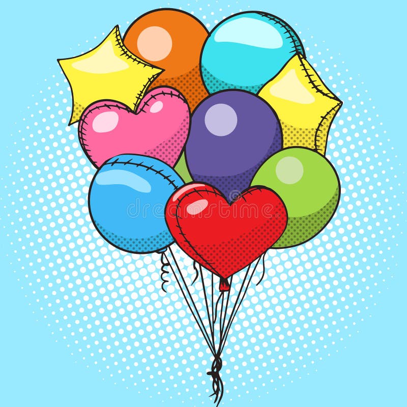 Happy Birthday Word Comic Book Pop Art Vector Stock Vector Illustration Of Congratulation