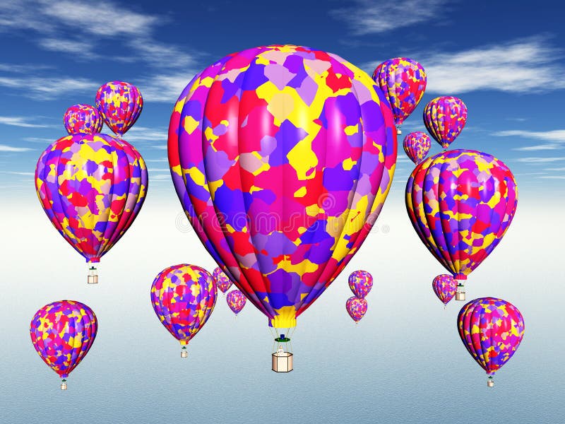 Balloons stock illustration. Illustration of balloonist - 44052705