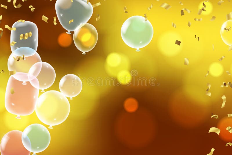 Balloons Design Elegant for Celebration Party Vector Illustration Stock ...