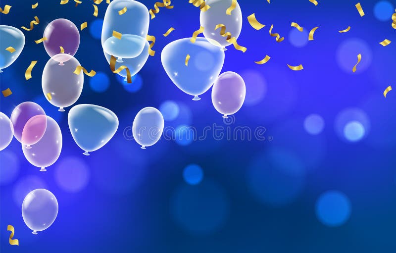 Balloons Design Elegant for Celebration Party Vector Illustration Stock ...