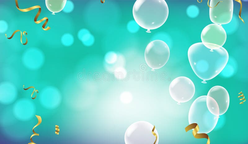 Balloons Design Elegant for Celebration Party Vector Illustration Stock ...