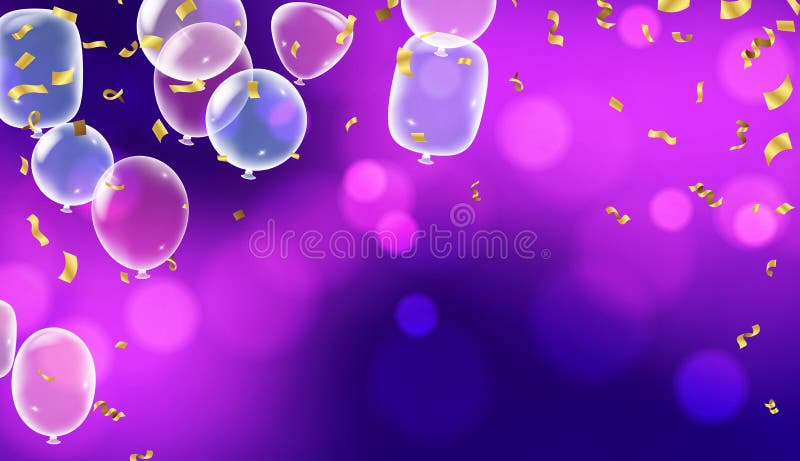 Balloons Design Elegant for Celebration Party Vector Illustration Stock ...
