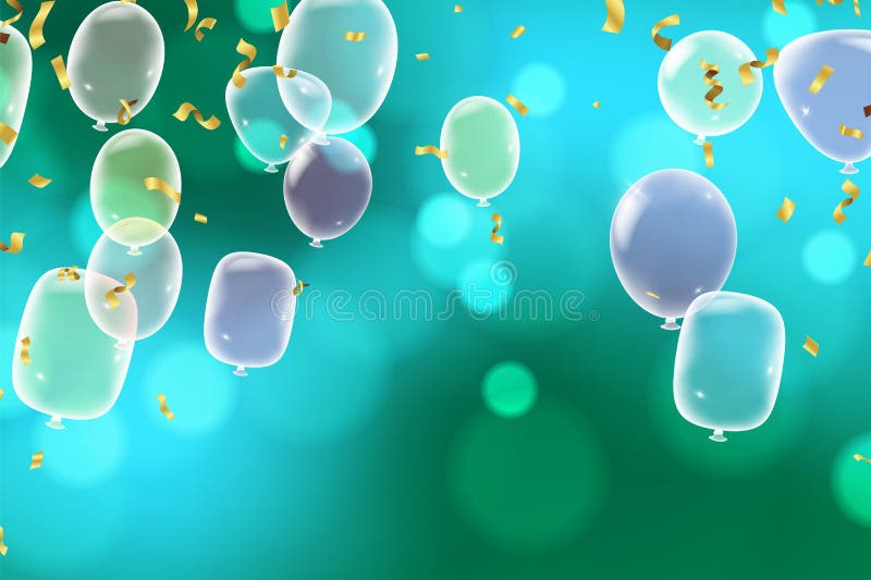 Balloons Design Elegant for Celebration Party Vector Illustration Stock ...