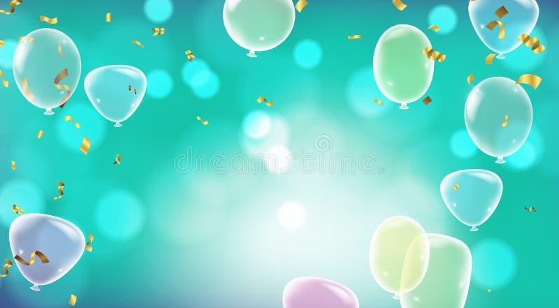 Balloons Design Elegant for Celebration Party Vector Illustration Stock ...