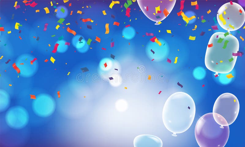Balloons Design Elegant for Celebration Party Vector Illustration Stock ...