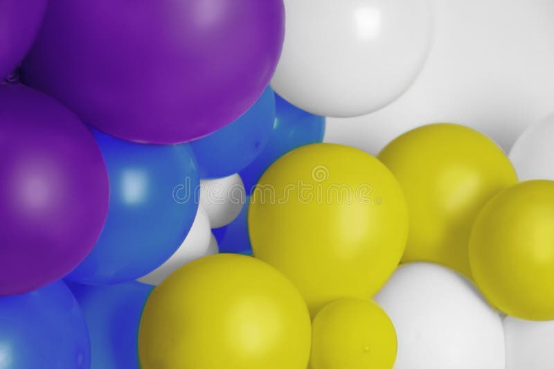 Balloons in Different Colors As Background, Closeup Stock Photo - Image ...