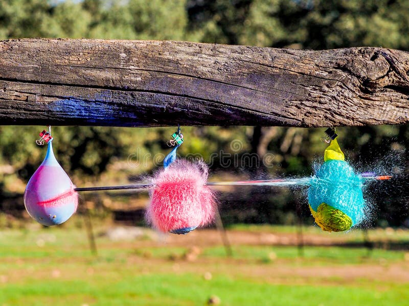 Exploding Balloons, Filled with Water Stock Image - Image of exploding ...