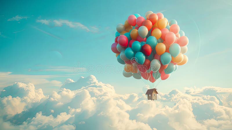 Up House Balloons Stock Illustrations – 159 Up House Balloons Stock ...