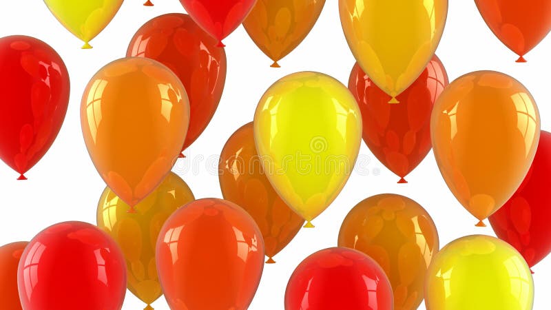 Balloons Flying Up stock video. Video of yellow, action - 62495647