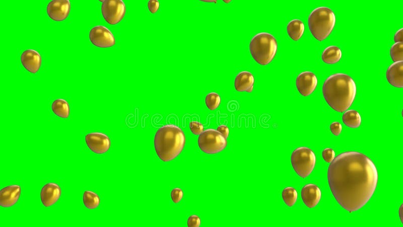 Balloons on green screen stock video. Video of generated - 160788373