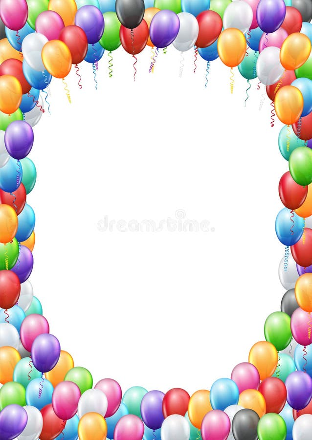 Balloons Header Template Stock Illustrations – 743 Balloons Header ...