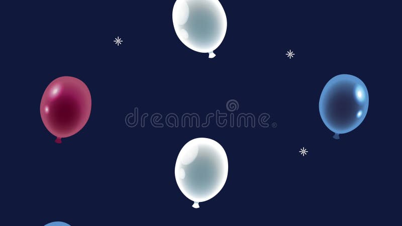 Party Balloons Helium Floating Animation Stock Footage - Video of ...