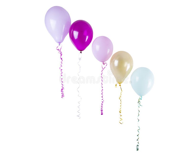 Coloration Balloons Isolated Stock Image - Image of blue, carnival ...