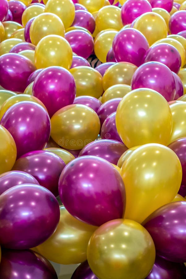 Balloons of many colours stock illustration. Illustration of pink ...