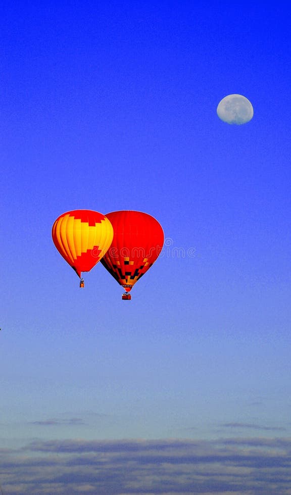 Balloons and Moon stock photo. Image of peace, ballon - 2375090