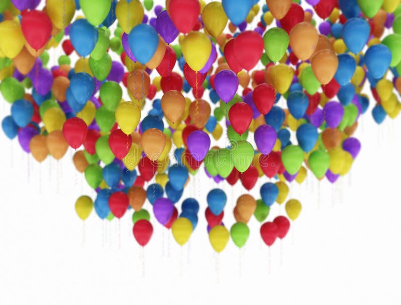 Balloons multi colored stock illustration. Illustration of event - 28217987