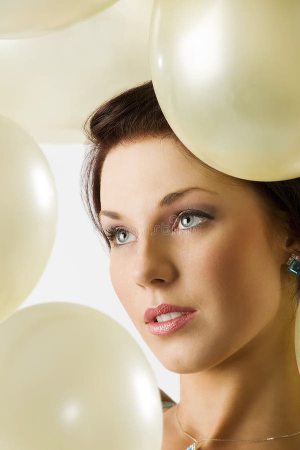 The balloons portrait stock photo. Image of gorgeous - 11789562