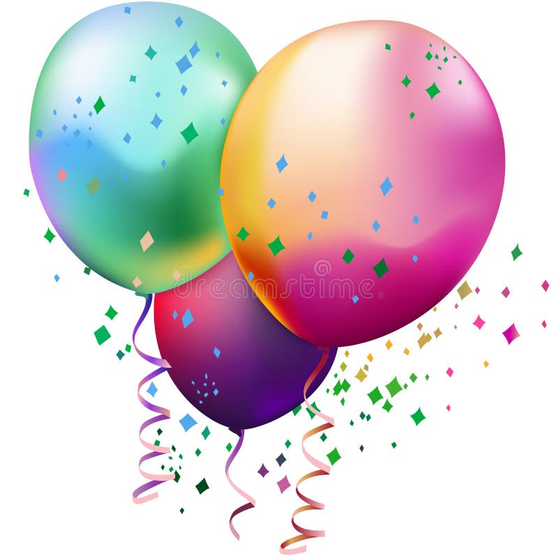 Birthday Balloons stock vector. Illustration of invitation - 26884857