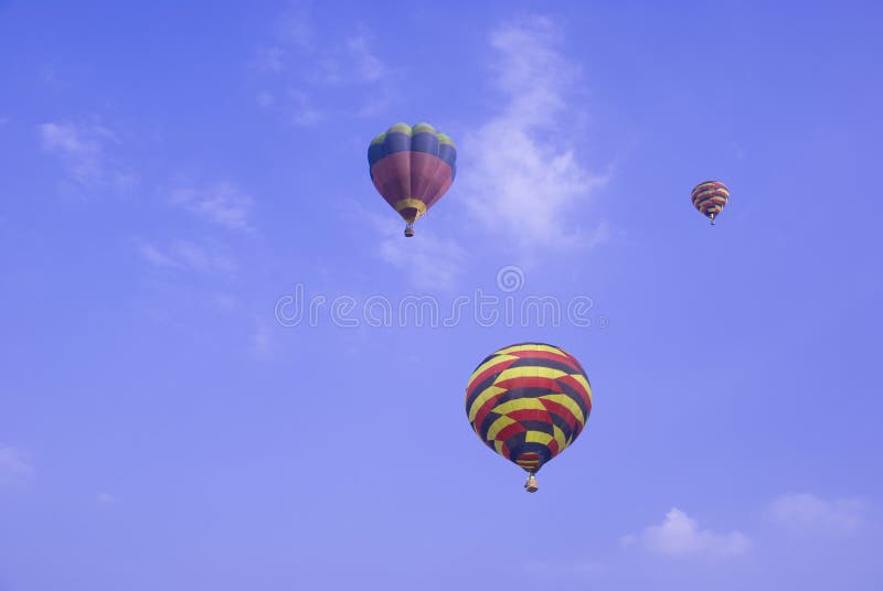 Balloons rising up stock photo. Image of cloudy, hotair - 20656736