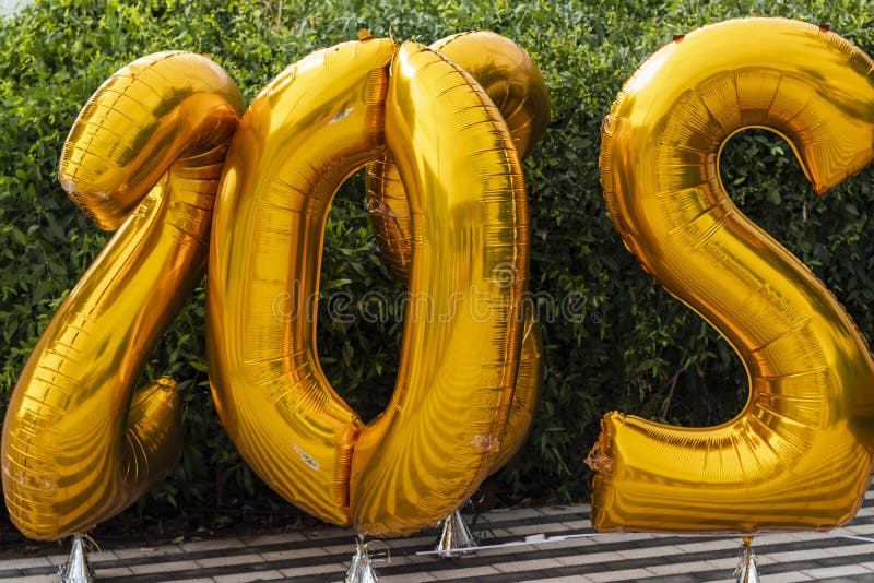 Balloons in Shape of 2022 Numbers. Celebration Stock Photo - Image of ...