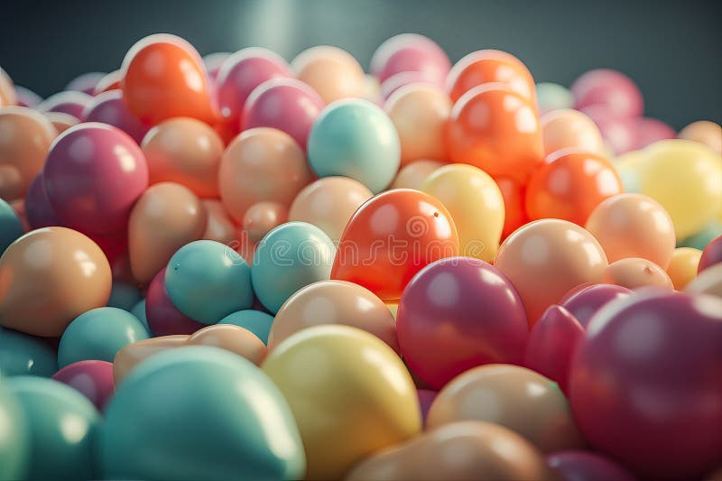 Balloons Shapes Background. AI Generated Stock Illustration ...
