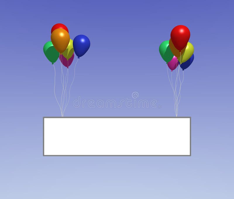 Balloons sign stock illustration. Illustration of special - 37617975