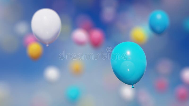 Balloons in the sky. stock image. Image of blurred, gift - 87791349