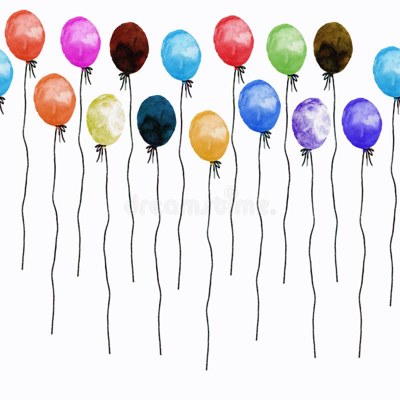 Balloons Texture Repeat Modern Pattern Design Stock Illustration ...