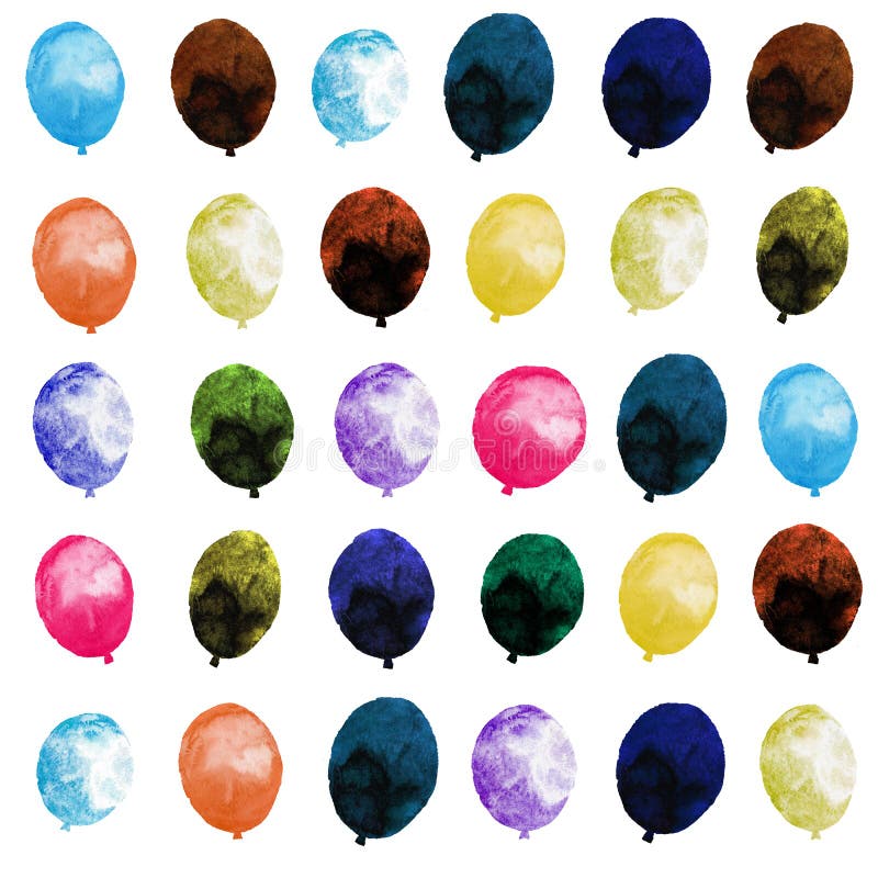 Balloons Texture Repeat Modern Pattern Design Stock Illustration ...