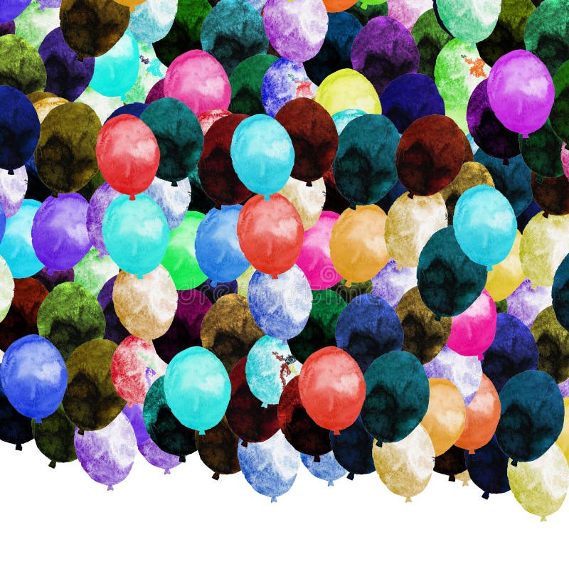 Balloons Texture Repeat Modern Pattern Design Stock Illustration ...