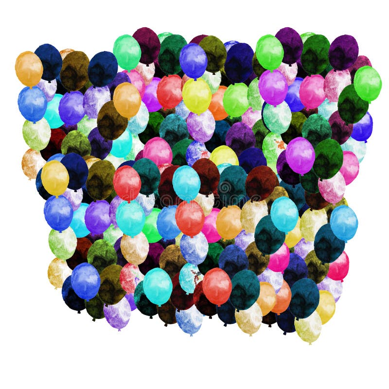 Balloons Texture Repeat Modern Pattern Design Stock Illustration ...