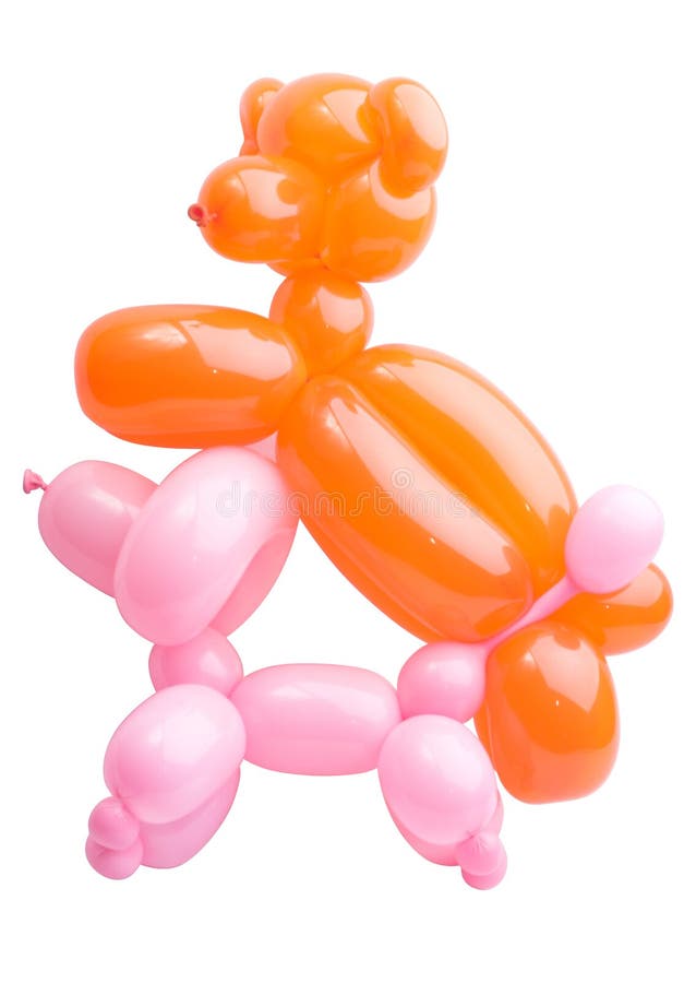 Balloons twisted into pets stock photo. Image of balloon - 9512004
