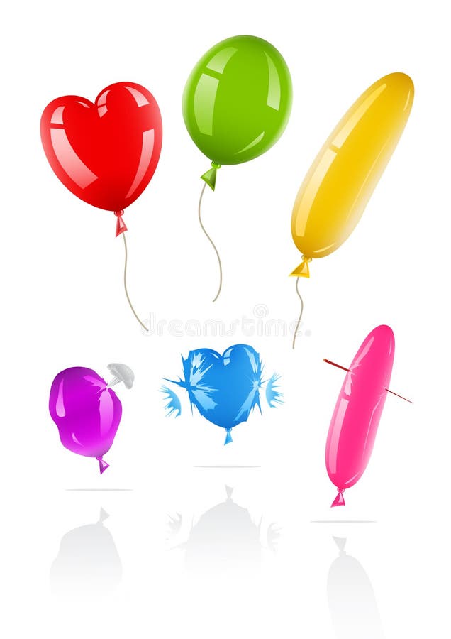 Balloons in vector icons stock vector. Illustration of event - 22342239