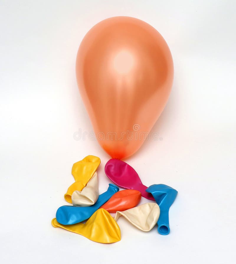 A Pile of Un-inflated Rubber Balloons Stock Photo - Image of inflated ...