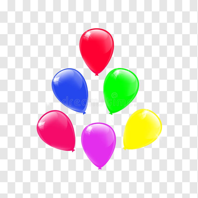 Balloons on White Background . Happy Birthday Concept Stock ...