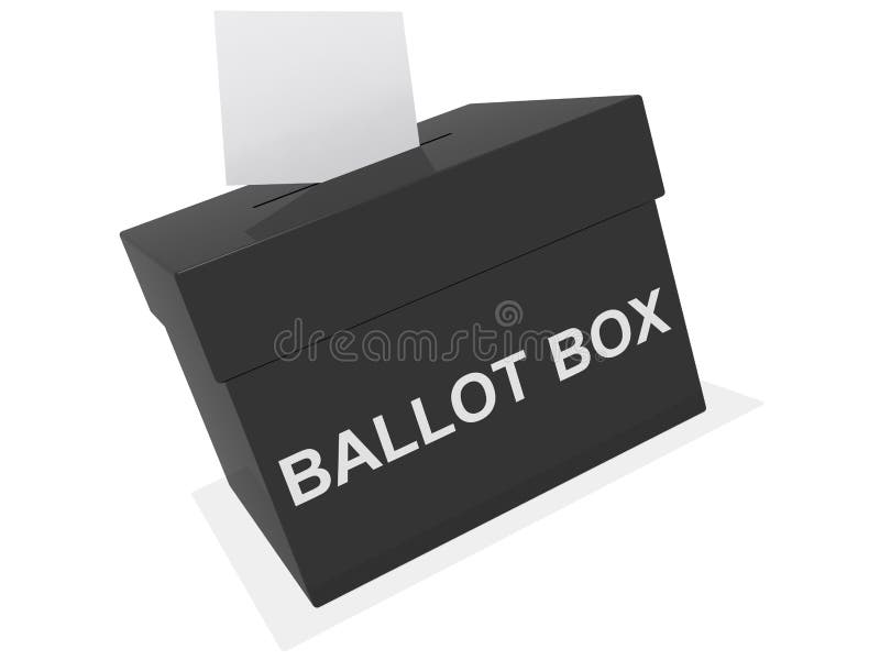 Ballot box stock illustration. Illustration of white - 13269007