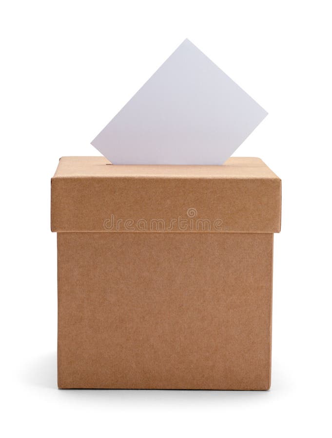 White Ballot Box stock photo. Image of envelope, department - 43787936