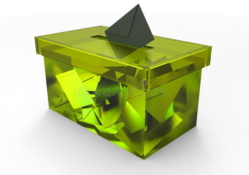 The ballot box stock illustration. Illustration of abstention - 93177685