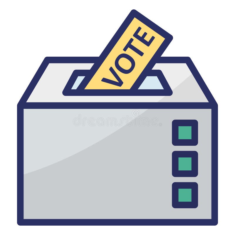 Ballot Box Isolated Isolated Vector Icon Easily Editable Easily ...