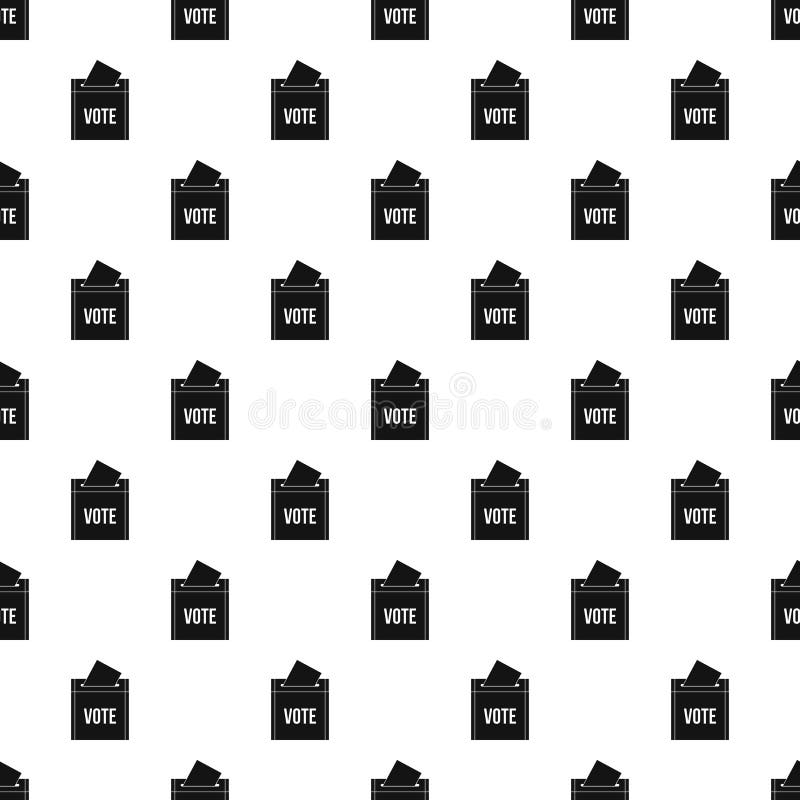 Ballot box pattern vector stock vector. Illustration of insert - 91197584