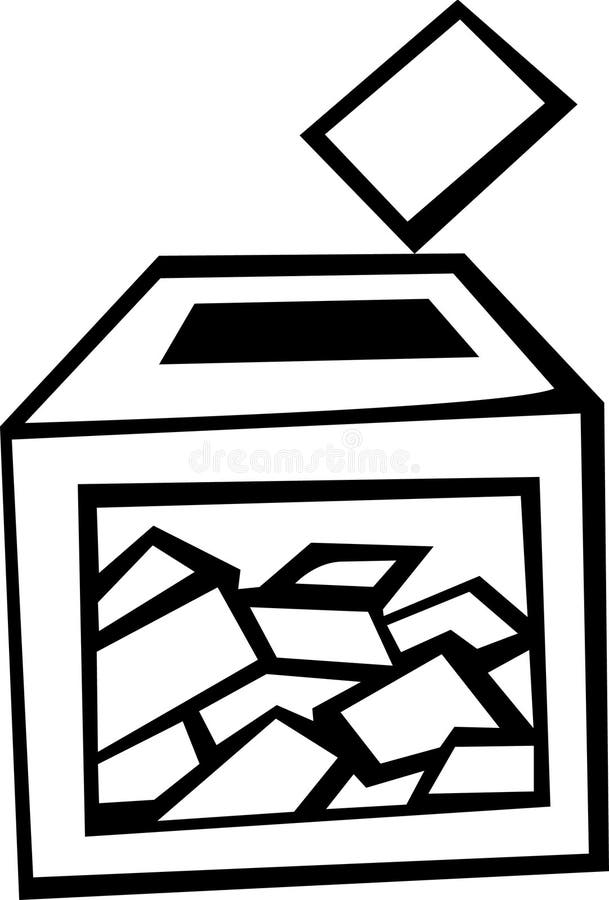 Ballot Box Vector Illustration Stock Vector - Illustration of voting ...