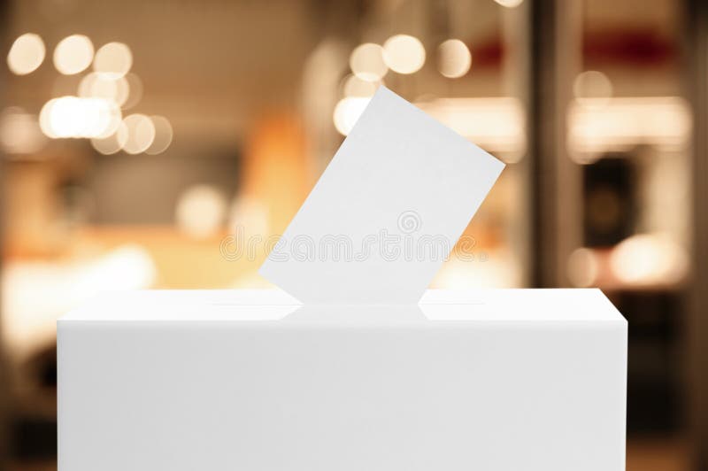 Ballot Box with Vote. Election Time Stock Image - Image of choice ...