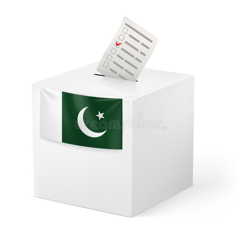 Pakistan - Voting Booths and Ballot Box Stock Illustration ...