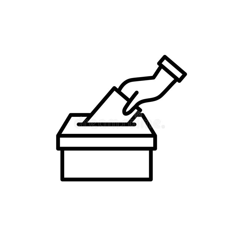 Voting Ballot Icon Perfect for Elections and Polls Stock Vector ...